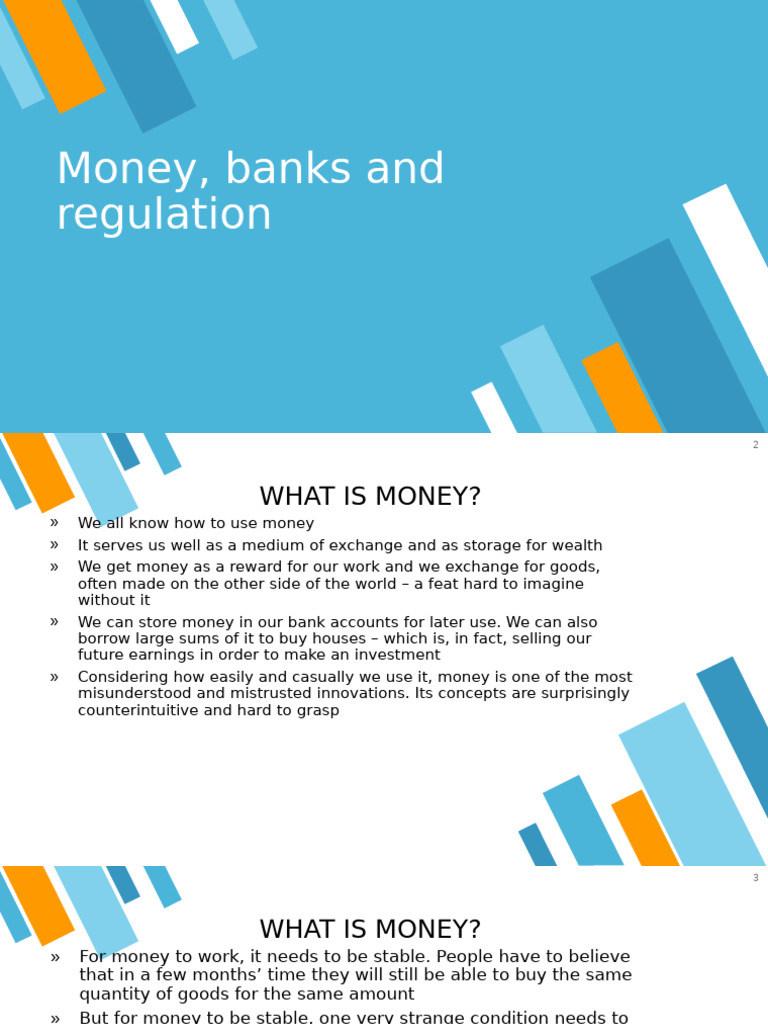 Understanding Money and Its Regulation | PDF | Money | Banks