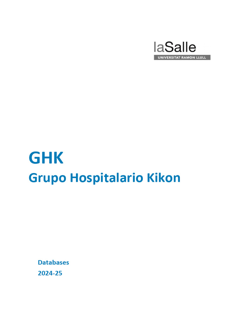 DB-2024-2025 GHK v9 (en) - STAGE 1 | PDF | Medical Prescription | Databases