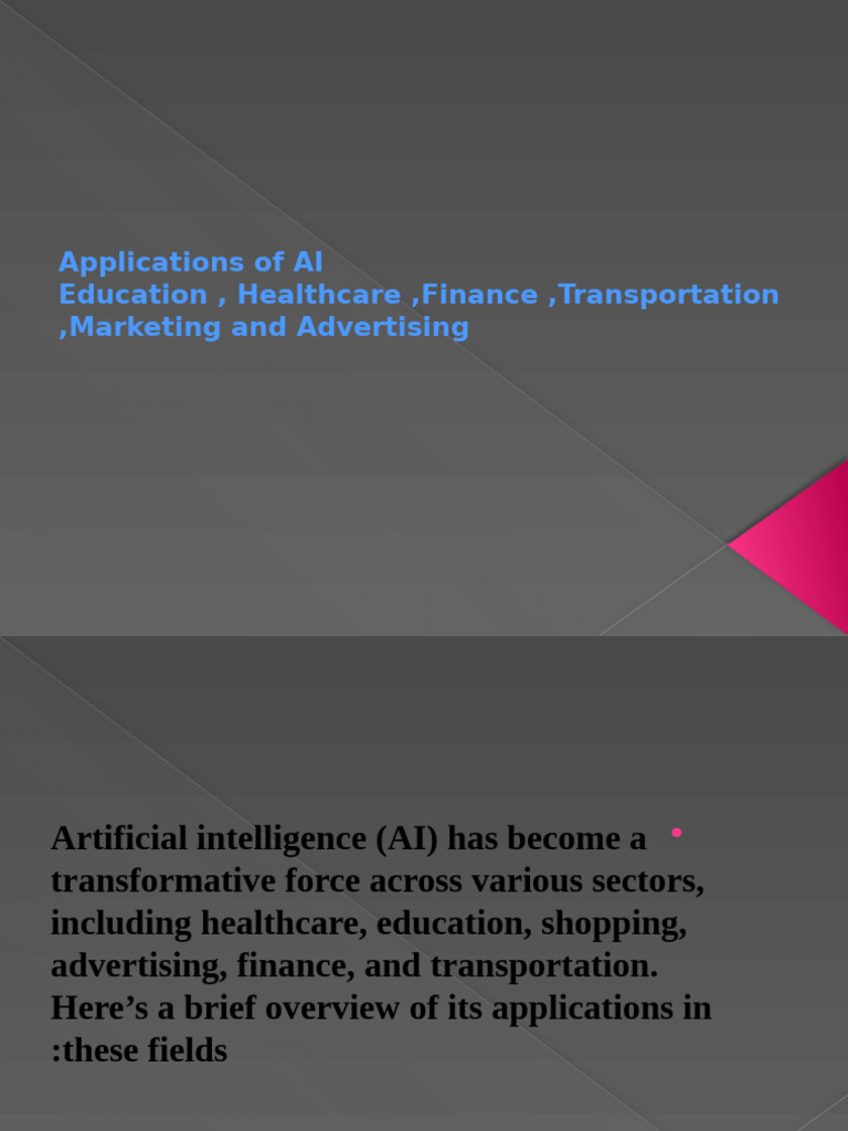 5 AI Application | PDF | Artificial Intelligence | Intelligence (AI ...