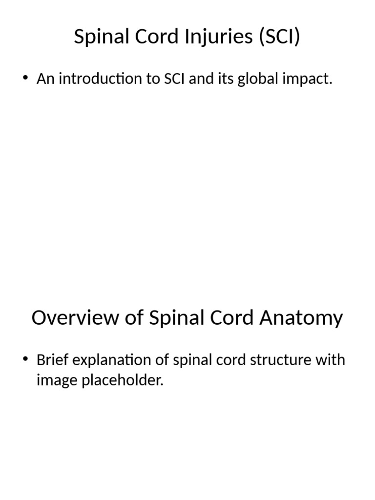 Spinal Cord Injuries Presentation....... | PDF