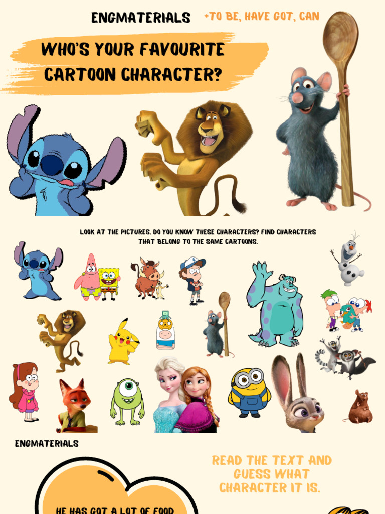 What's Your Favourite Cartoon Character-2 | PDF | Adjective | Language ...