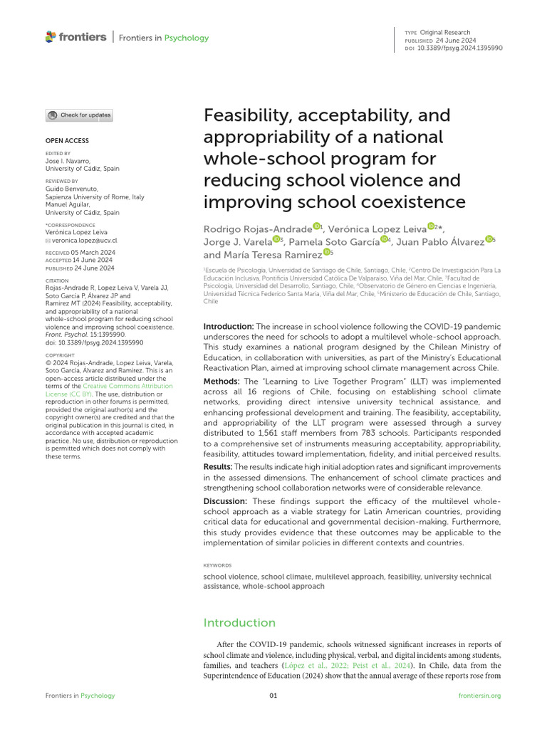 Feasibility, Acceptability, and Appropriability of A National Whole ...