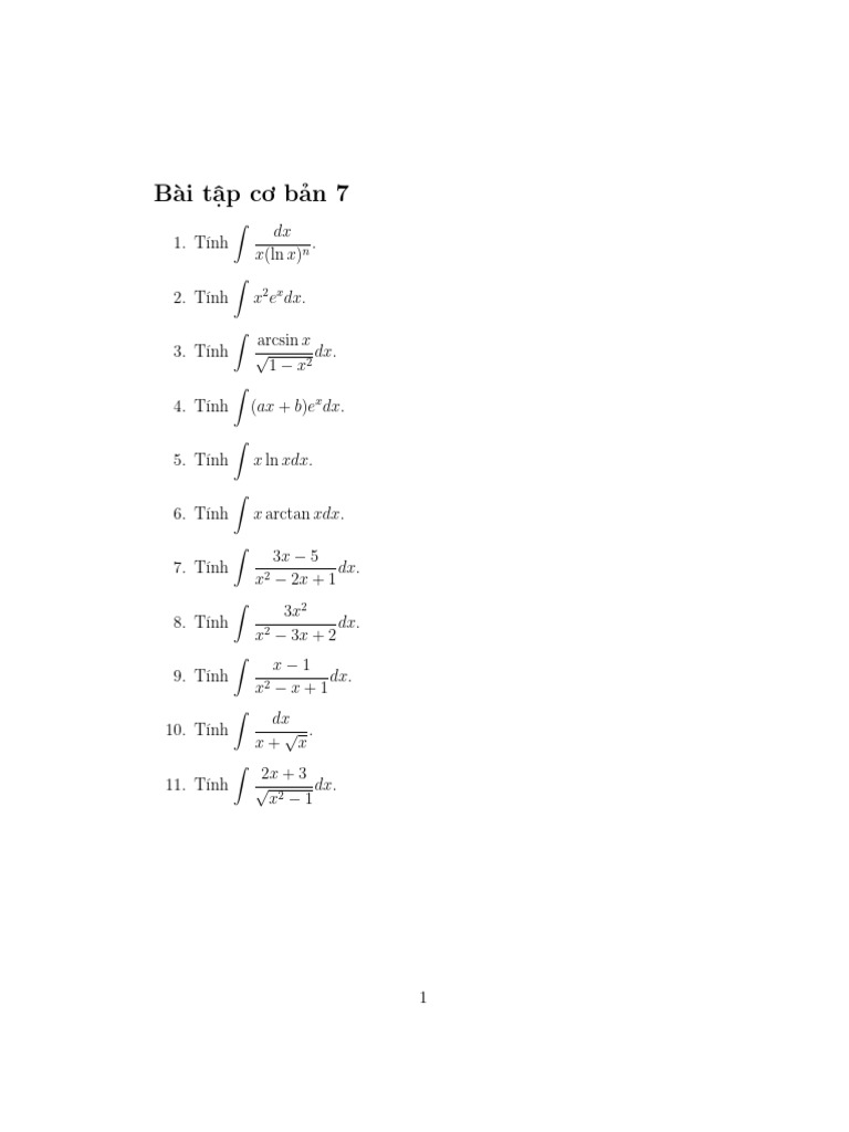 Bai Tap Co Ban 7 | PDF