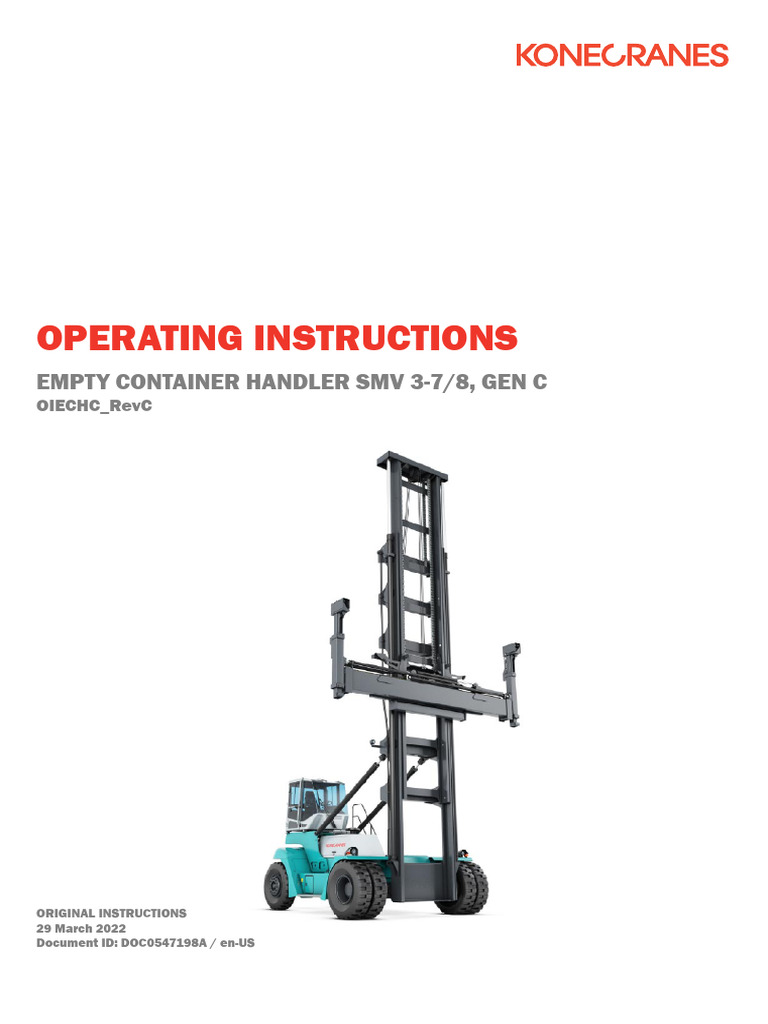 Empty Cont Operational Manual | PDF