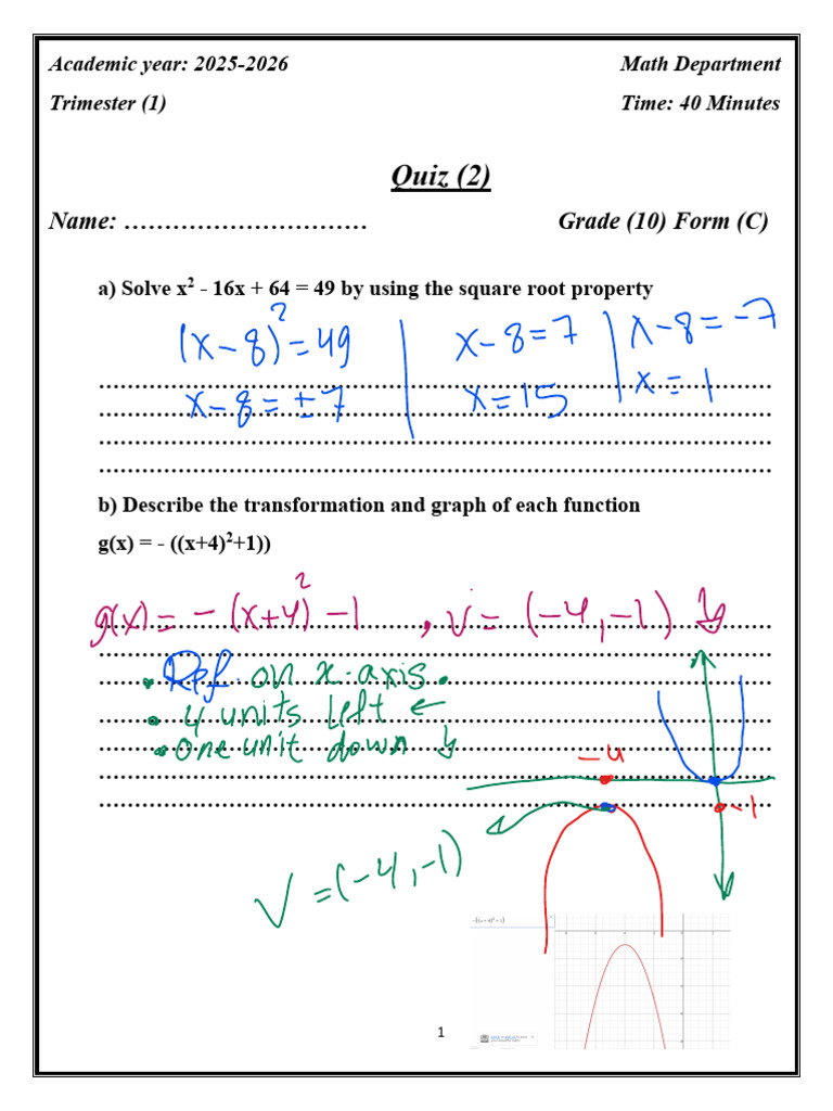 T1 Q2 Model Answer G10 C | PDF