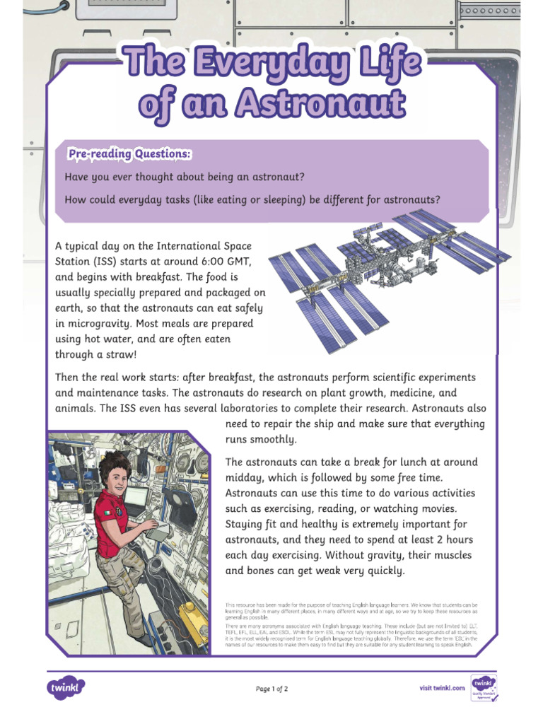 Astronauts Reading | PDF