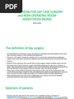 Day Care Anaesthesia Protocols Malaysia | PDF | Surgery | Patient