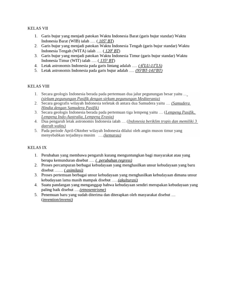 Letak Astronomis dan Geografis Indonesia | PDF