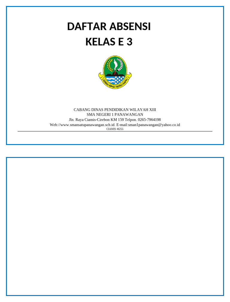 Cover Absen | PDF