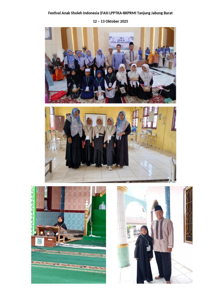 Festival Anak Sholeh Indonesia | PDF