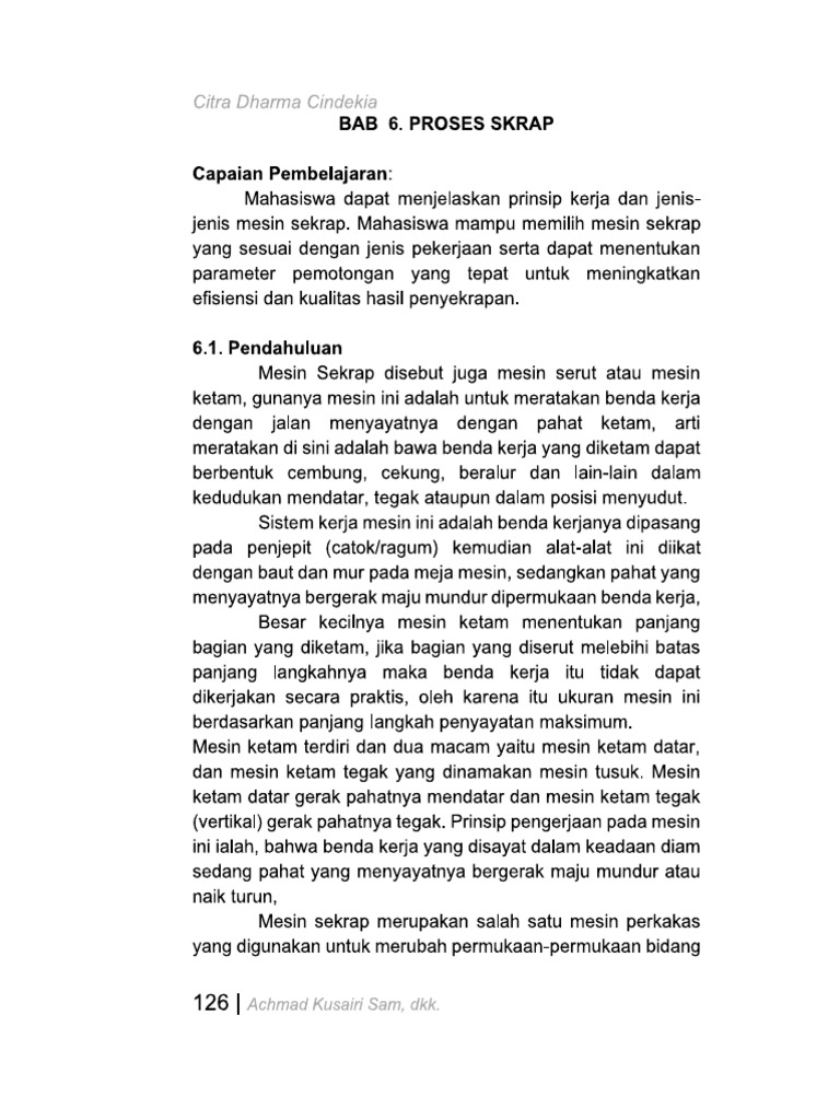 Mesin Scrap | PDF