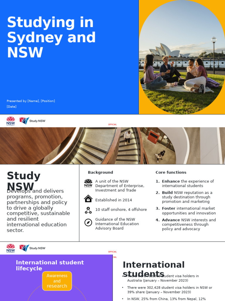Study NSW Short | PDF | Sydney | New South Wales