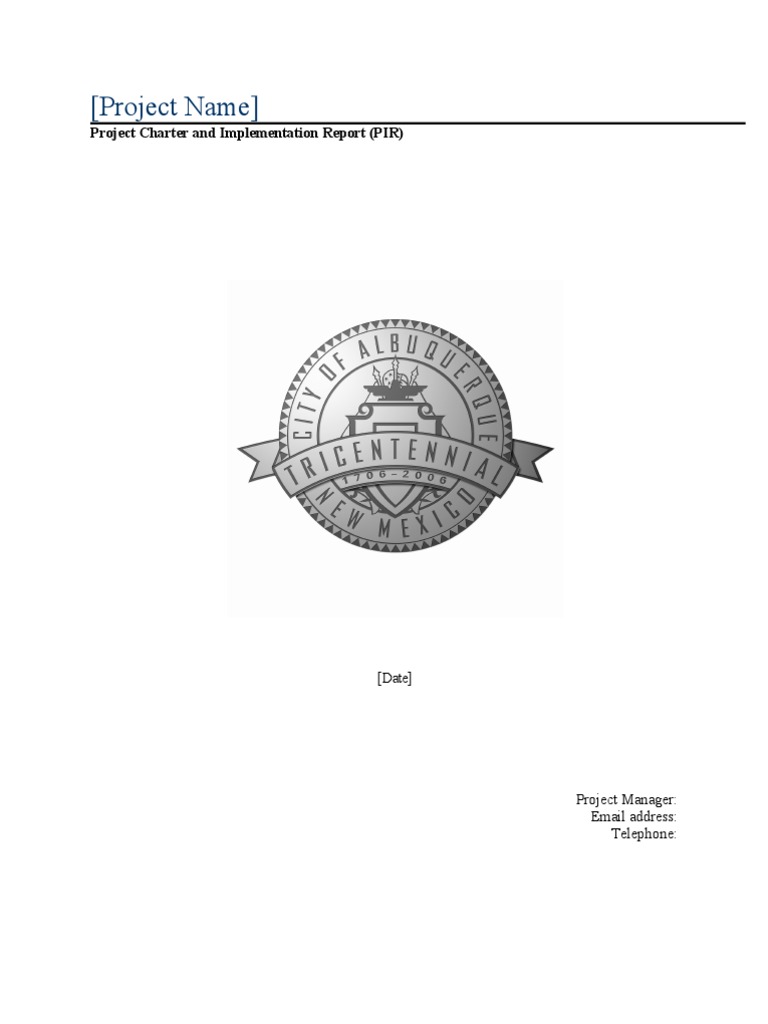 4 PIP-PIR Template | PDF | Project Management | Governance