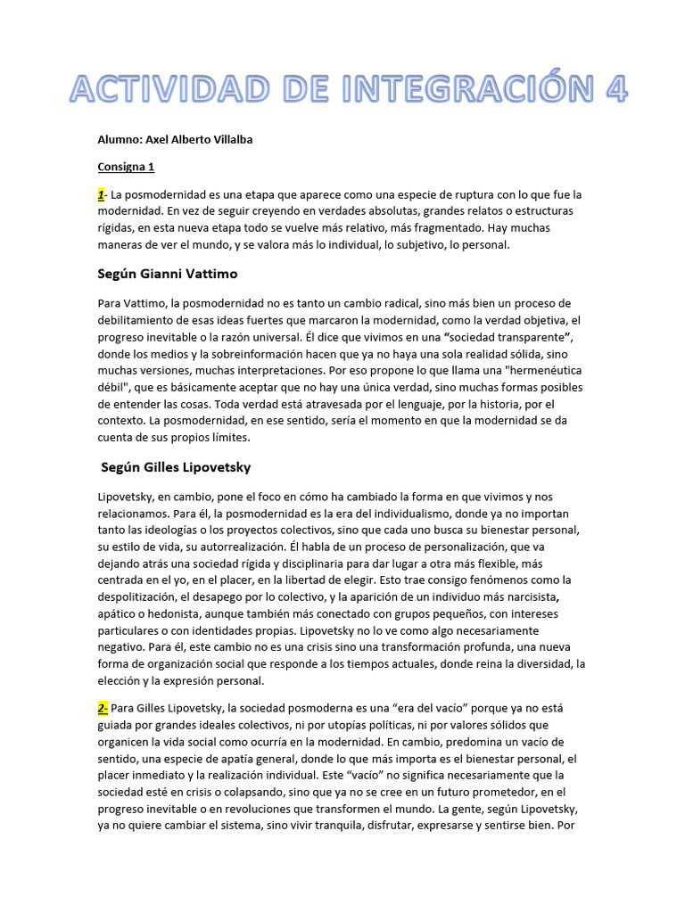 Posmodernidad y autoexplotación actual | PDF | Verdad | Conceptos ...