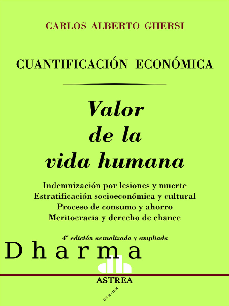 Valor de La Vida Humana Cuant Carlos Alberto Ghersi (1) Watermark (1 ...