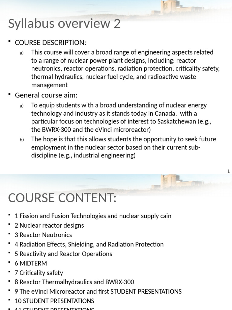 Intro Slides | PDF | Nuclear Power | Nuclear Reactor