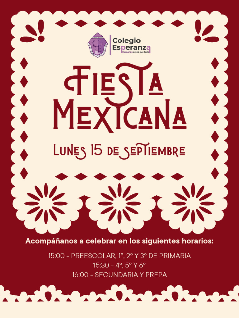 Fiesta Mexicana y Kermés 15 Septiembre | PDF