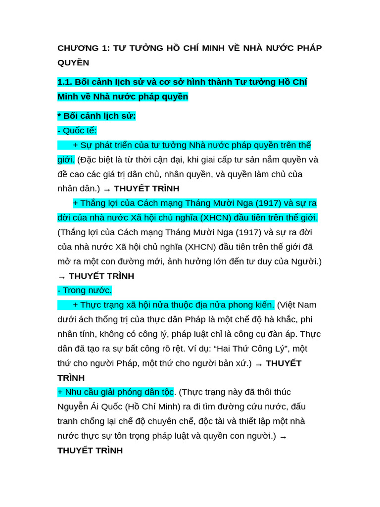 Tu Tuong HCM | PDF
