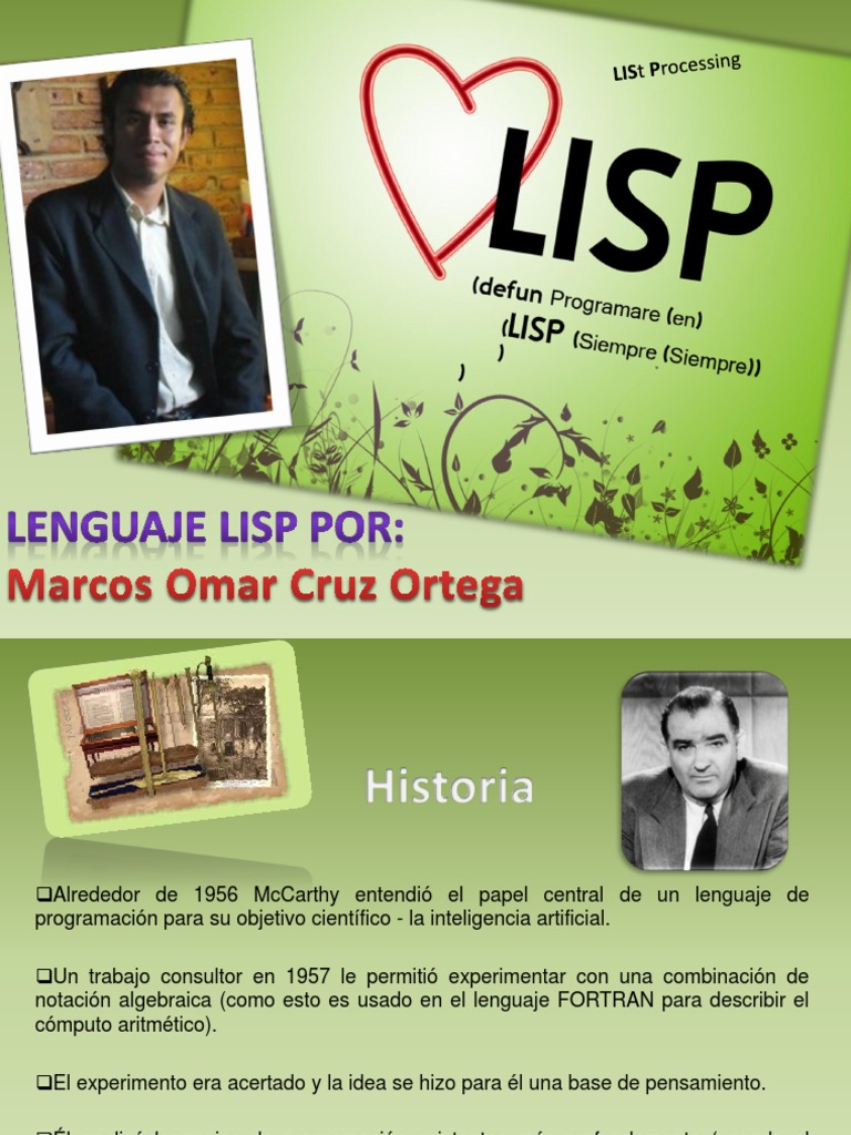 Lenguaje Lisp | PDF | Lenguaje de programación | Puntero (Programación ...