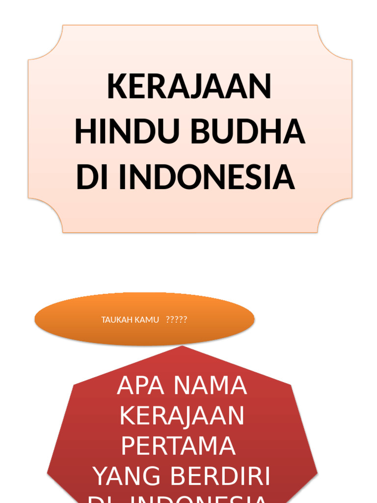 Kerajaan Hindu - Budha | PDF