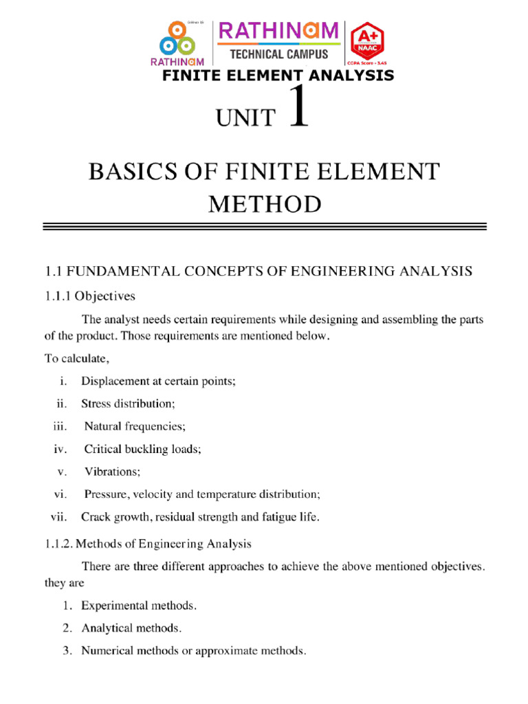 FEA Compressed | PDF | Finite Element Method | Structural Analysis