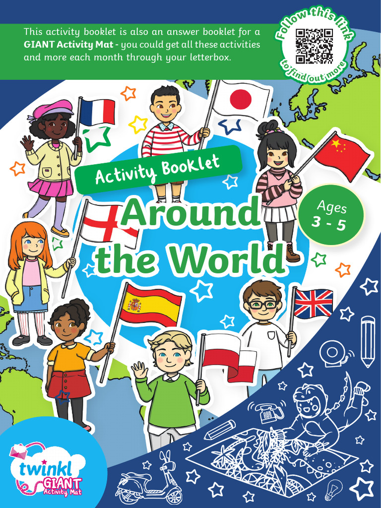 Around the World Activity Booklet (Ages 3 - 5) | PDF