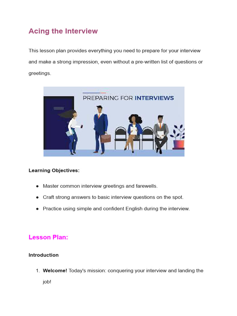 Mastering Job Interview Skills | PDF