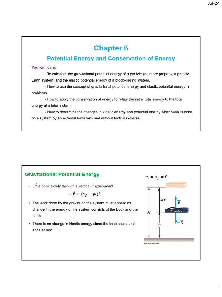 Ch06-u and Conservation(1) | PDF | Potential Energy | Physics
