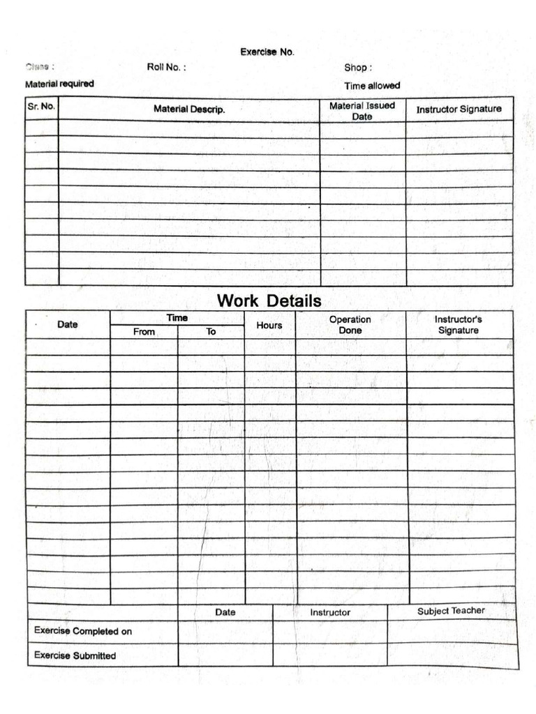 Workshop Diary | PDF