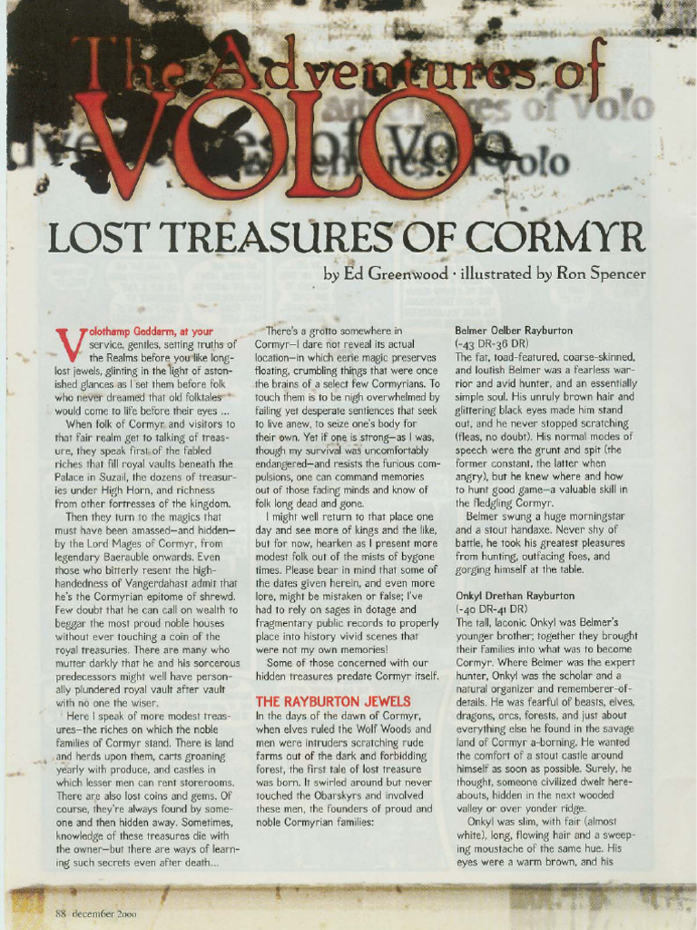 2000-12 - The New Adventures of Volo 12 - Lost Treasures of Cormyr ...