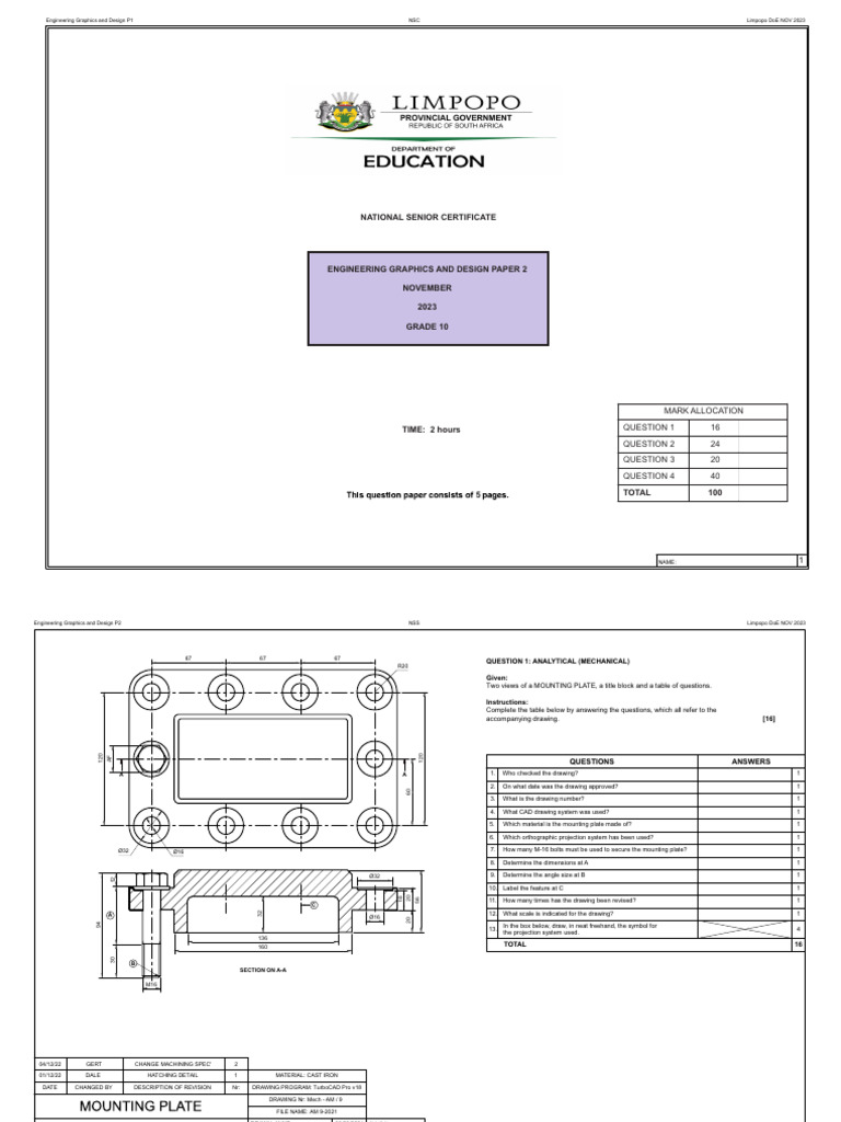 Egd Grade 10 Paper 2 Nov 2023 | PDF