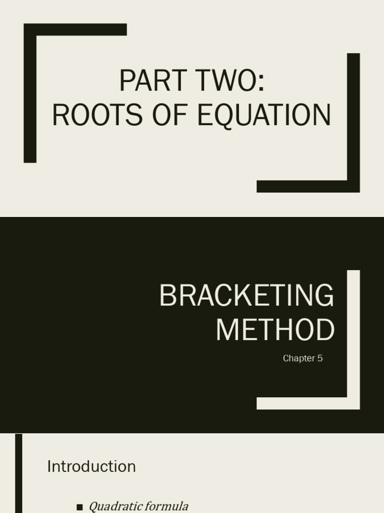 (4) Bracketing Method | PDF | Zero Of A Function | Mathematics