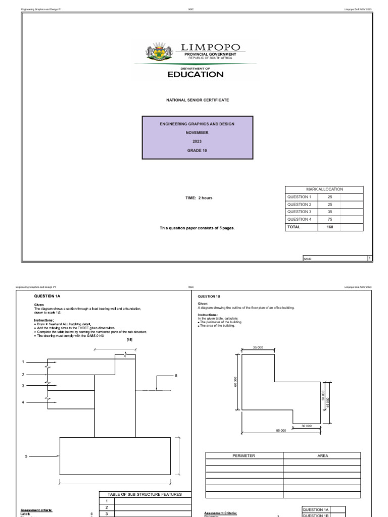 Egd Grade 10 Paper 1 2023 | PDF