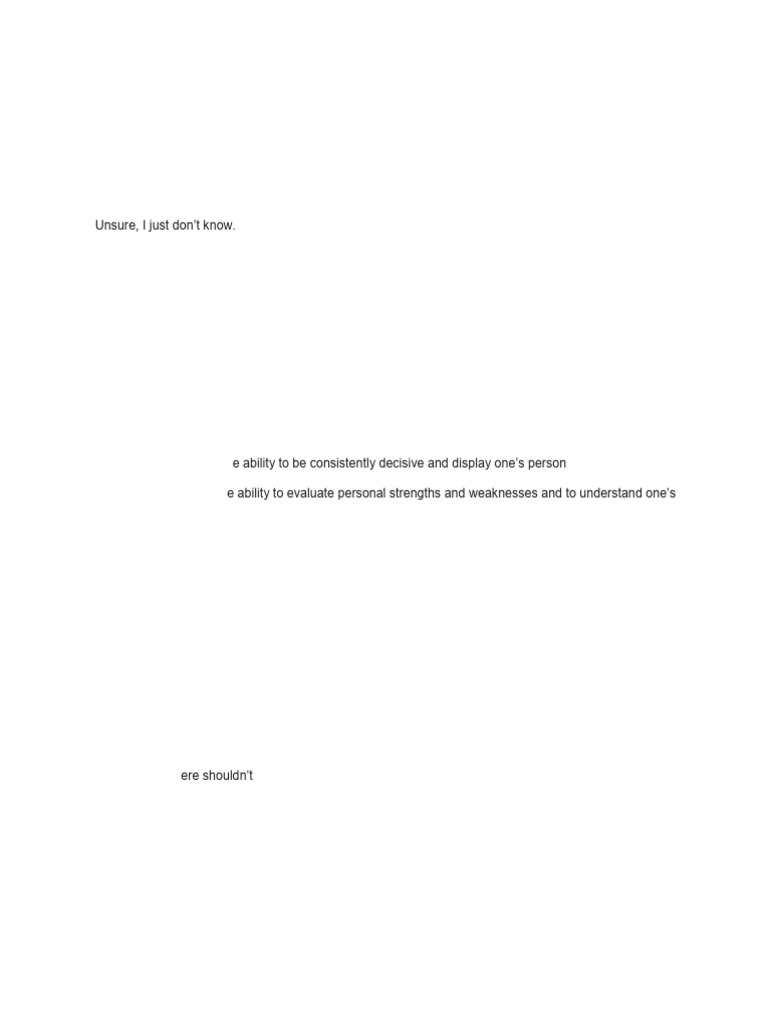 1 Self Assessment Personal Career Readiness | PDF