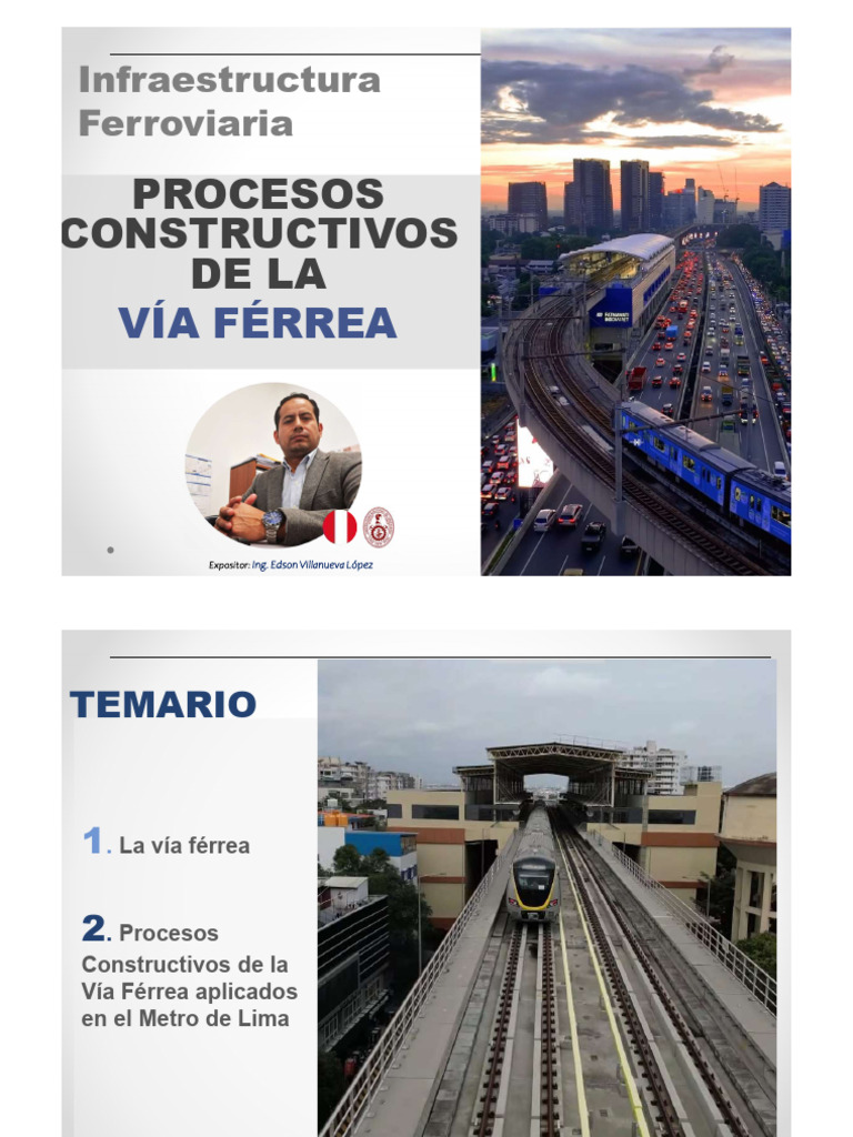 Clase2-Via Ferrea y Proceso Constructivo | PDF | Ancho de vía