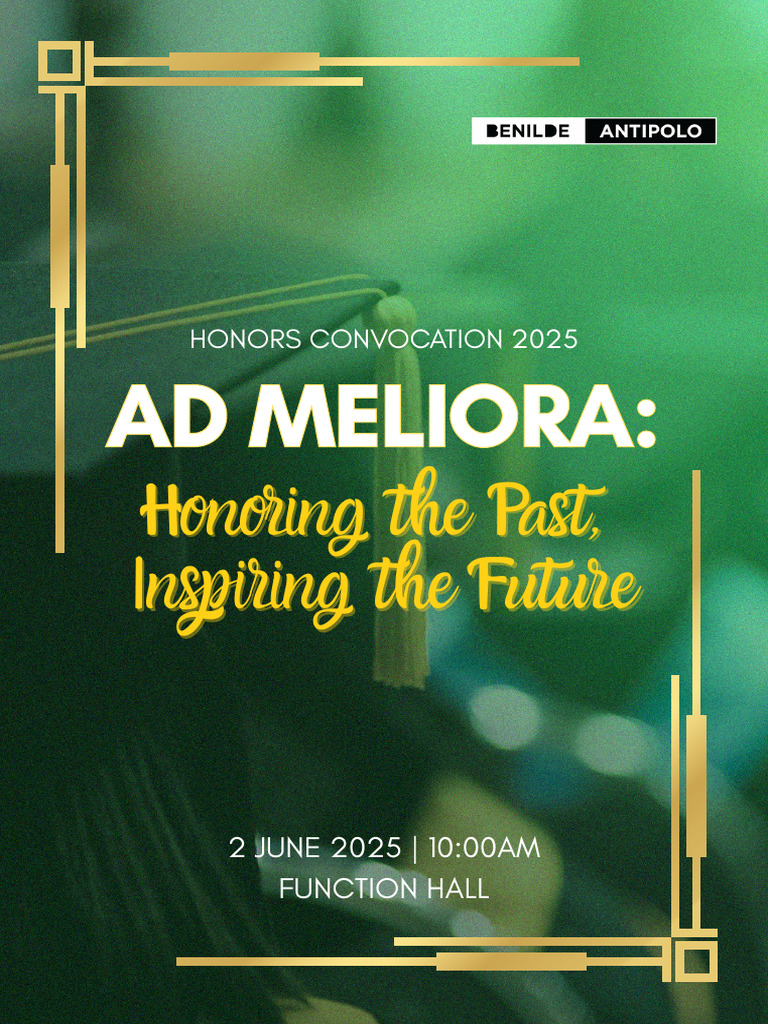 Honors Convocation Program Term 2 AY 2024-2025-InVITATION | PDF