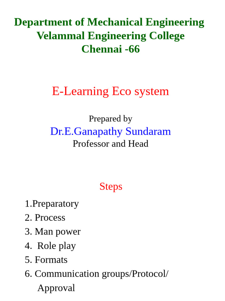 E-Learning Framework for Mechanical Engineering | PDF | Educational ...