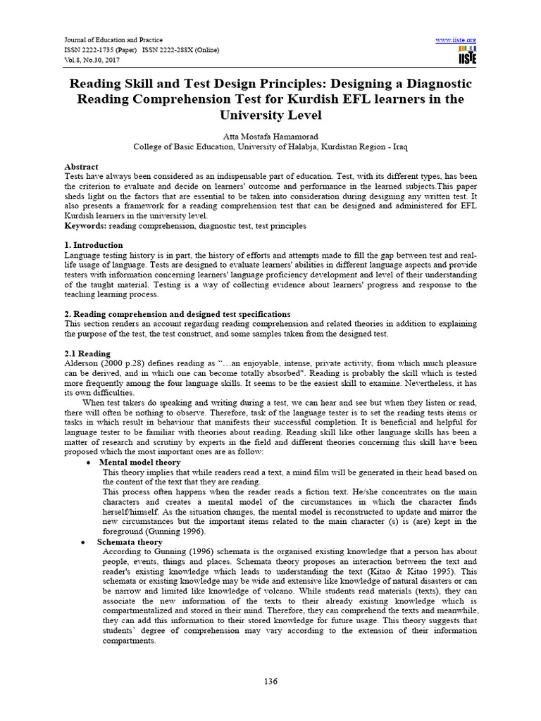 Validity | PDF | Validity (Statistics) | Reading Comprehension