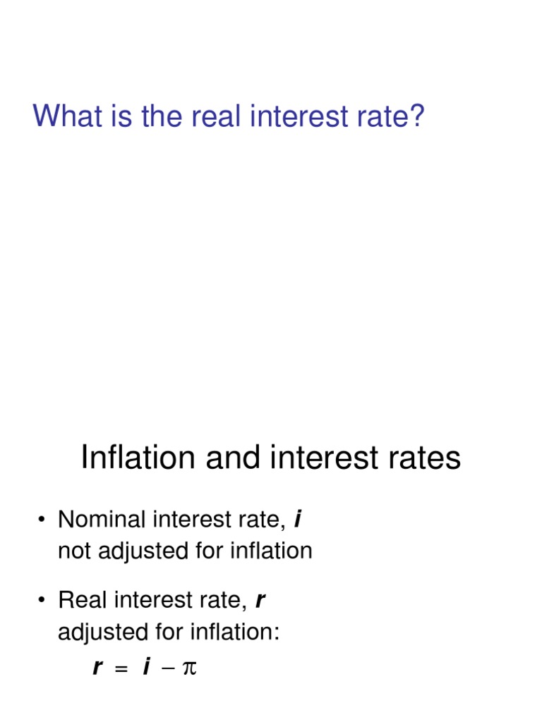 Fisher Equation and Fisher Effect | PDF