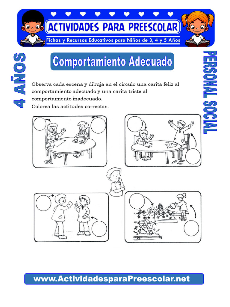 Comportamiento Adecuado Para Niños de 4 Años | PDF