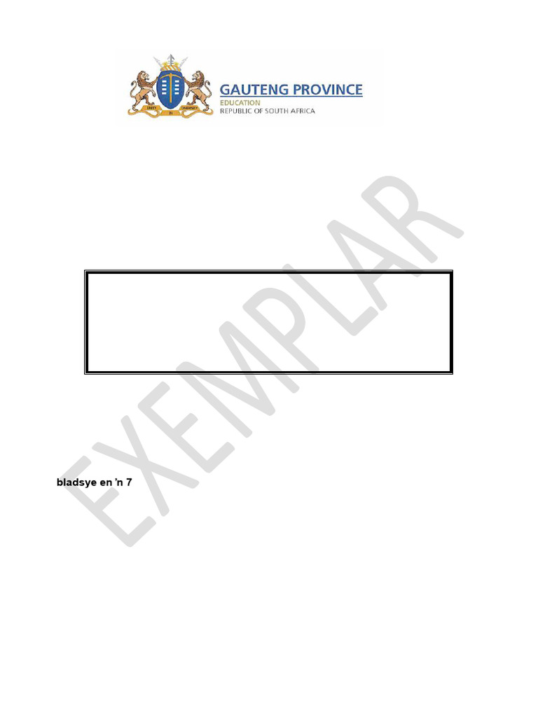 GR 9 EMS P2 (Afrikaans) November 2023 Question Paper | PDF