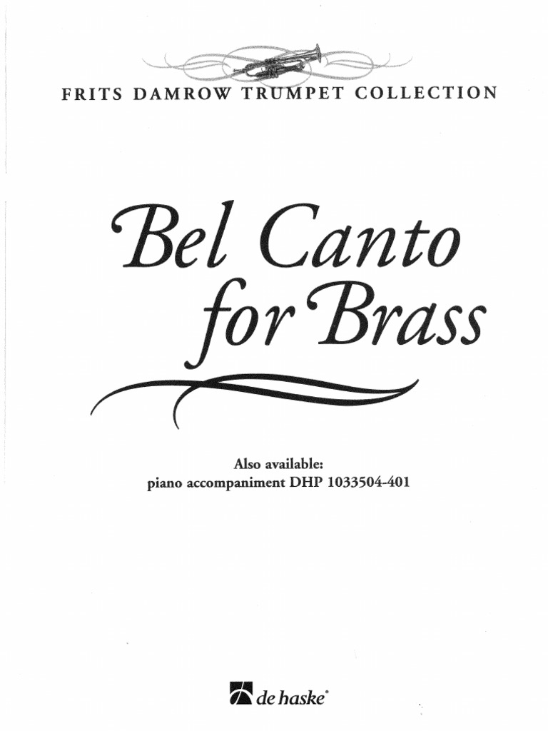 Frits Damrow - Bel Canto For Brass | PDF