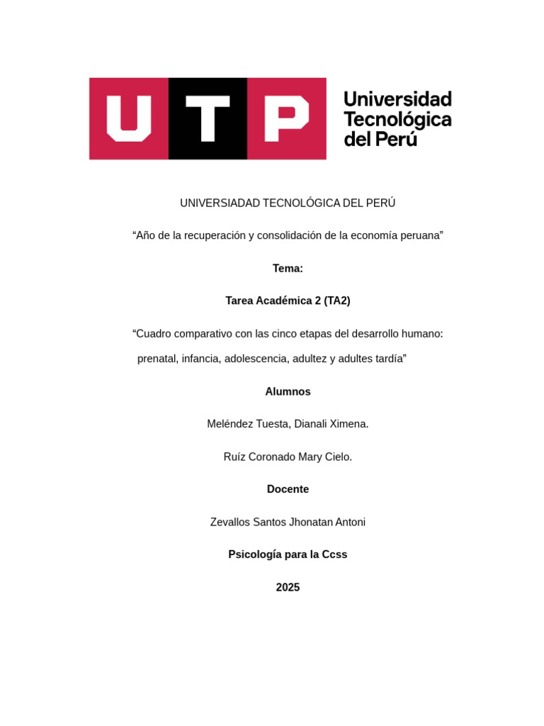 Meléndez Tuesta, Dianali Ximena_TA2. | PDF | Adultos | Pensamiento