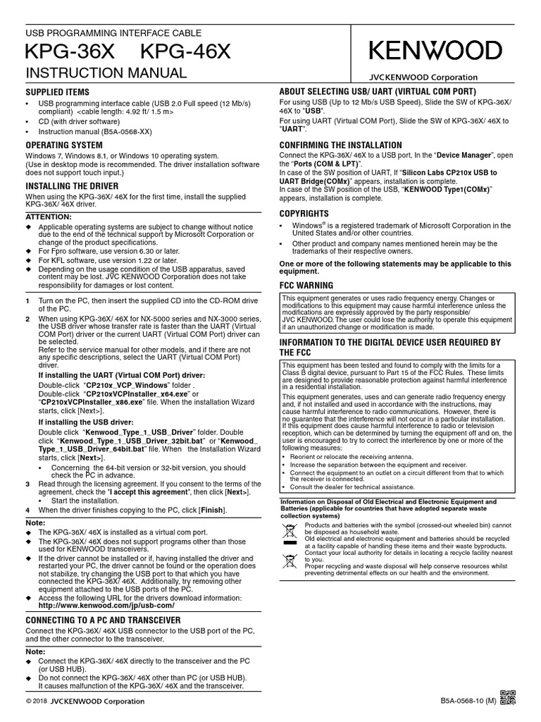B5A-0568-10 | PDF | Usb | Microsoft Windows