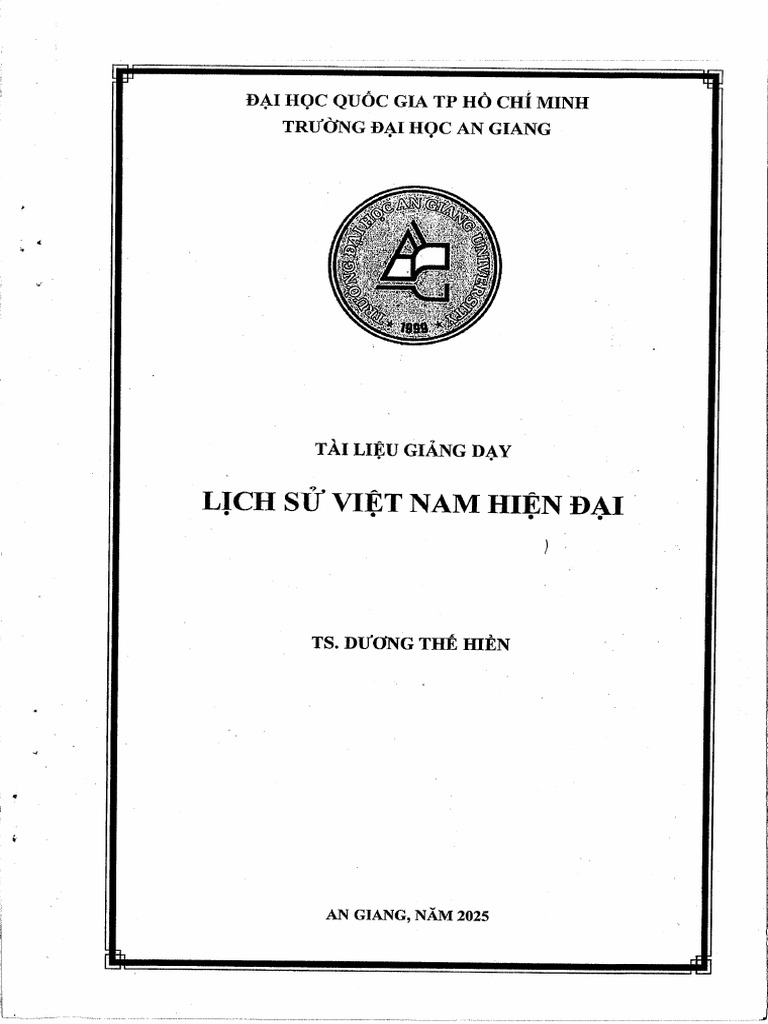 Lich Su Viet Nam Hien Dai - Duong The Hien | PDF