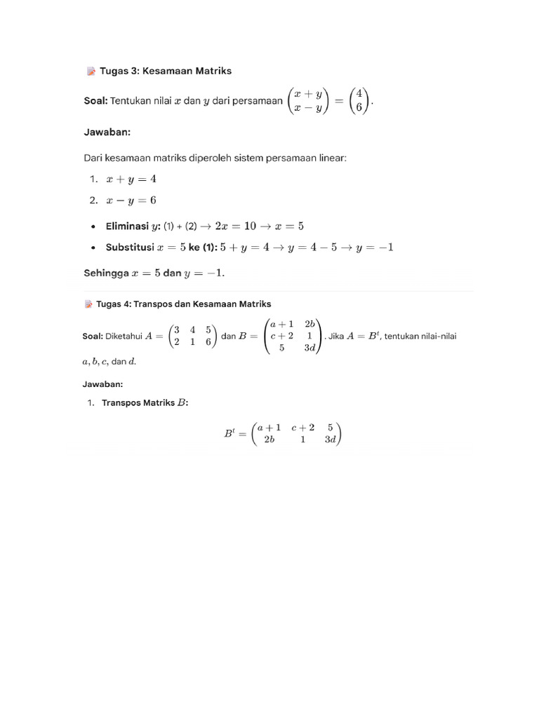 Perkalian Matriks | PDF | Matrix (Mathematics) | Functional Analysis