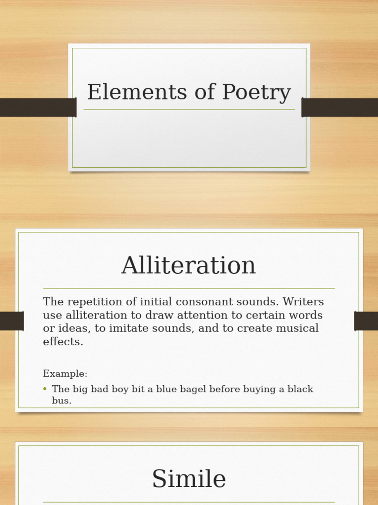Key Elements of Poetry Explained | PDF