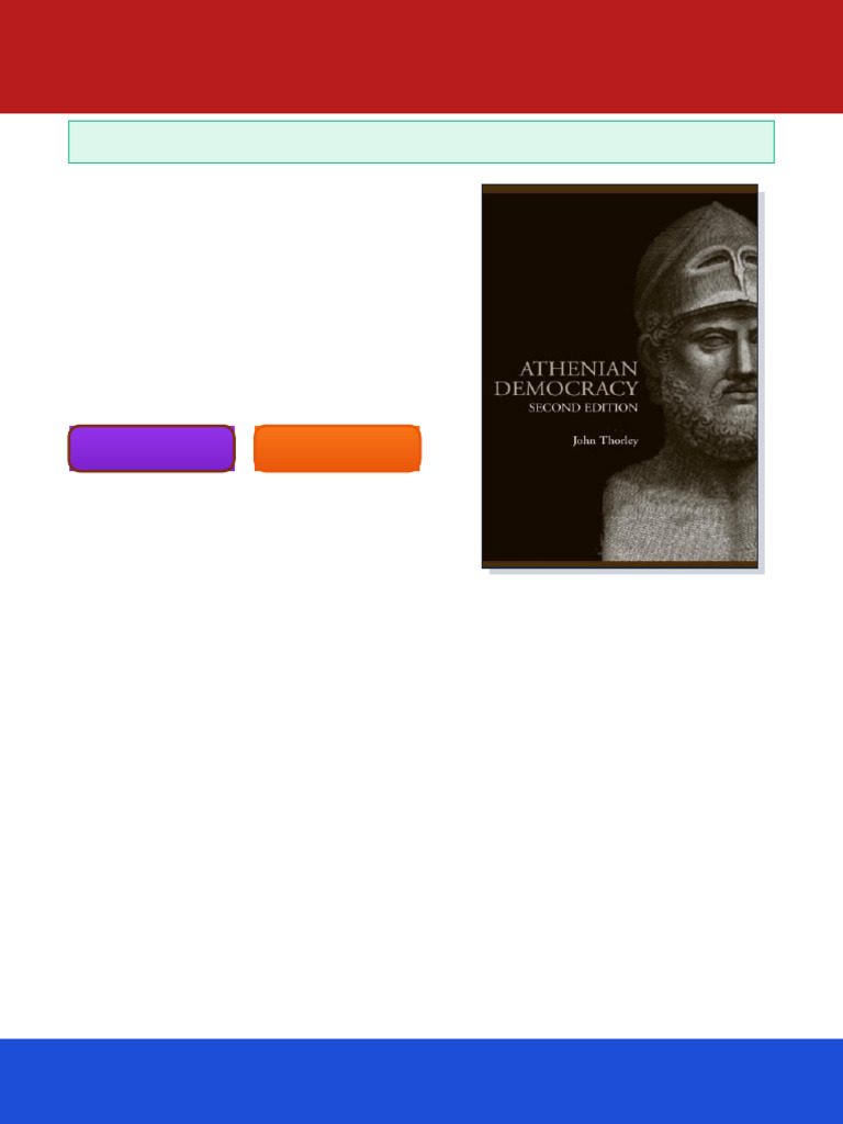 Athenian Democracy Lancaster Pamphlets 2004 2nd Edition John Thorley ...