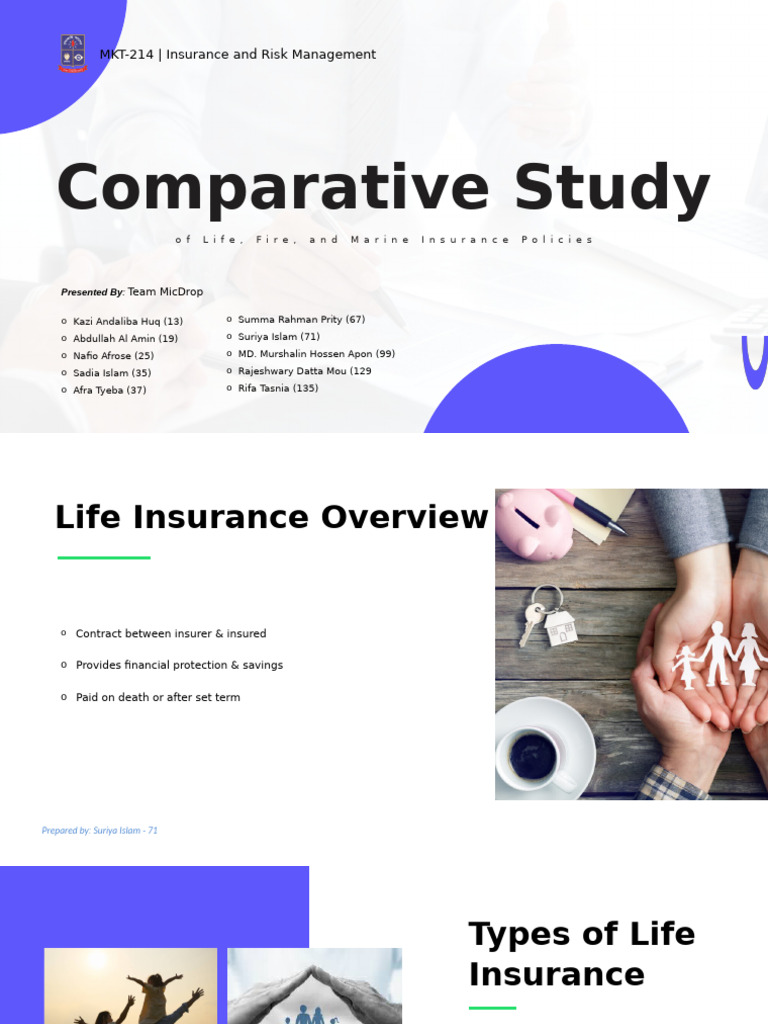 Insurance Presentation | PDF | Insurance | Life Insurance
