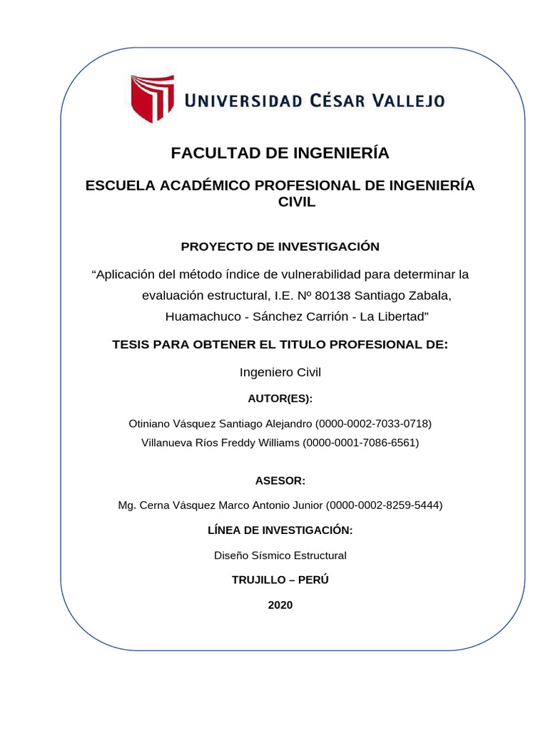 TESIS-CAPITULO I y II (27-09-20) | PDF | Temblores | Fundación (Ingeniería)